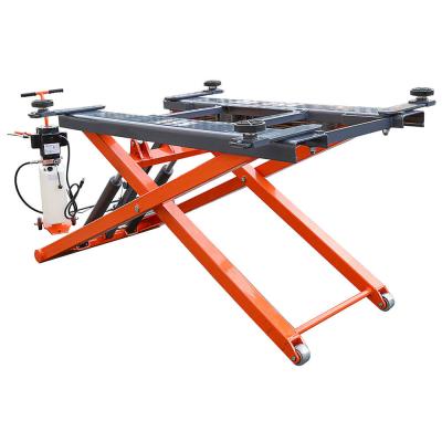China One Cylinder Heavy Duty CE 6000lb Mid-Rise electric pump Scissor Car Lift for sale