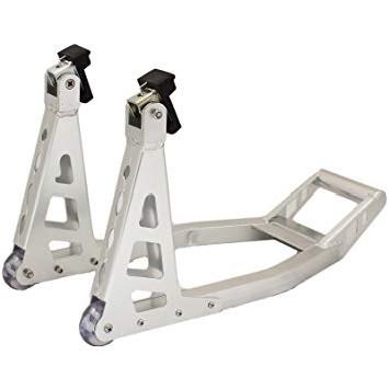 China Aluminum Swingarm Spool Stand 340kgs Motorcycle Lift Bench for sale