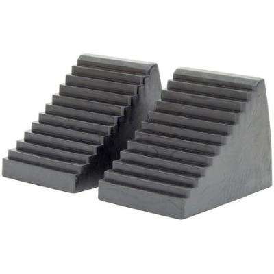 China Folding Powder Coating Heavy Duty Rubber Wheel Chocks for sale
