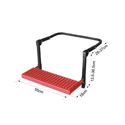 China Adjustable Tire Wheel Step  Non Slip Truck Pick Up SUV RV Folding Wheel Step for sale