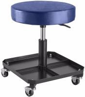 China Adjustable Pneumatic 300 Lb Rolling Work Seat With Tool Tray for sale