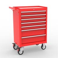 China Red 7 Drawers Mobile  Workshop Tool Storage Cabinets for sale