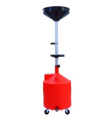 China 4 Casters 18 Gallon Adjustable Portable Oil Drain Tank for sale