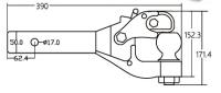 China Powder Coat 12000lbs Heavy Duty Pintle Hitch Receiver for sale