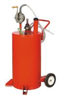 China Fuel Transfer Rolling 20 Gallon Portable Gas Caddy With Pump for sale