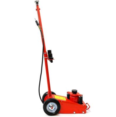 China Red Color 22T Air Powered Floor Jack Grease Resistant for sale