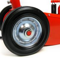 China Red Color 22T Air Powered Floor Jack Grease Resistant for sale
