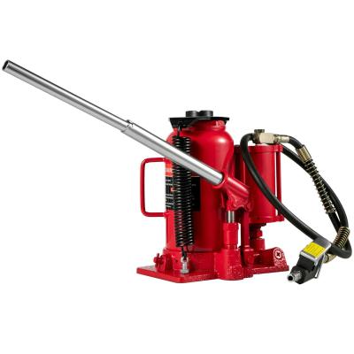 China 20 Ton Air Hydraulic Bottle Jack With Safety Overload Valve for sale
