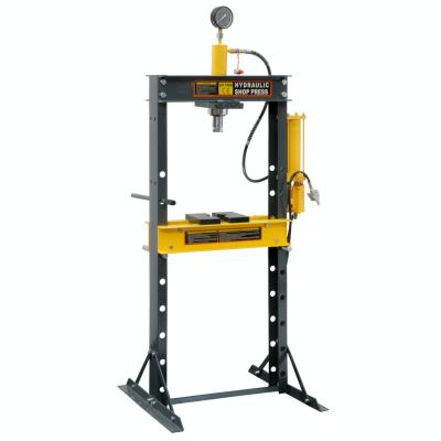China Industrial 120mm Stroke cylinder Hydraulic 20 Ton Shop Press With Gauge for sale