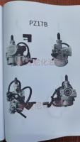 China PZ17B Carburetor for 50cc 70cc 90cc 110cc 125cc 4-Stroke ATV Dirt Bike Pit Bike Go Kart Engines for sale