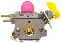 China 2 Stroke Carburetor with Pink Primer Bulb Yellow Choke Lever for String Trimmer Leaf Blower Die-Cast Aluminum Housing for sale