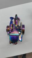 China 30mm Colorful Rainbow Electroplated PWK30 Carburetor Flat Slide Smooth Block PWK Flat Slide Carburetor for 125cc-250cc Dirt Bike ATV Go-Kart for sale