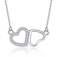 China YASVITTI Valentine's Day Gift Luxury Necklace 925 Sterling Silver Fashion Classic Women Heart Necklace Jewelry for sale