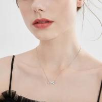 China YASVITTI 925 Sterling Silver Infinity Heart Necklace Heart Cubic Zircon Luxury Women Necklace Jewelry for sale
