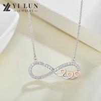 China YASVITTI Wholesale Personalized High End Silver Necklace Rose Gold Plated Heart Necklace Chain for Jewelry for sale