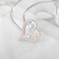 China YASVITTI I Love You Heart Pendant Necklaces Birthday Valentine's Day Mother's Day Christmas Mom Gifts Jewelry for sale