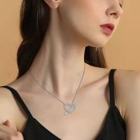China YASVITTI 925 Sterling Silver Women's Necklace 'One Arrow through the Heart' Zircon Stone Valentine's Day Party Gift for sale