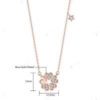 China YASVITTI 925 Sterling Silver Necklace Women Star Charms Dainty Jewelry Flower Shape 14K Rose Gold Plated Heart Necklace for sale