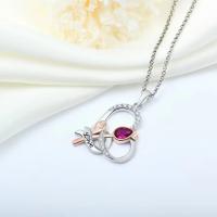 China YASVITTI Custom Sterling Silver 925 Heart Rose Flower Necklace Classic Rose Gold Plated Bridesmaid Wholesale Factory for sale
