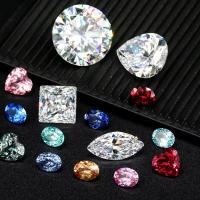 China Lab Grown Loose Moissanite Diamond VVS Certificate 7-Carat Bright Custom Synthetic Gems for sale