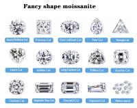 China White Clear Jewelry Color Moissanite Heart Arrow Radiant Rings Cut for sale