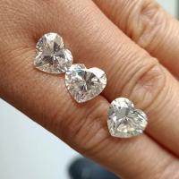 China Wholesale Moissanite Jewelry Diamond 1ct Heart Shaped For Rings Ear Studs for sale