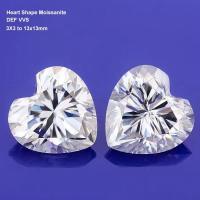 China Wholesale Moissanite Jewelry Diamond 1ct Heart Shaped For Rings Ear Studs for sale