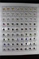 China 8*12mm Coloured moissanite Oval Blood Red Crystal Glass Moissanite for Engagement Rings for sale