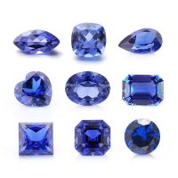 China Lab Grown Blue Sapphire Gemstones In Various Shapes And Sizes for jewelry for sale