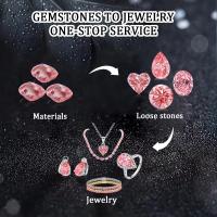 China Red Radiant Cut Diamond Loose Moissanite Jewelry Vivid Pink Lab Grown Diamonds Moissanite for sale
