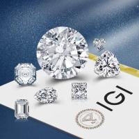 China 0.5ct 1ct 1.5ct 2ct 3ct White Loose Moissanite Diamond HPHT CVD Lab Grown Diamond for sale