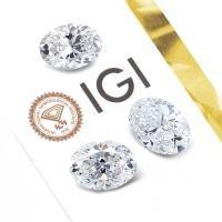 China Big Size 5ct Oval Cut CVD E F VS1 VS2 IGI Lab Grown Loose Diamonds Wholesale for sale