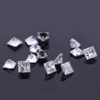 China Princess Cut 1.4*1.4-4*4mm Melee HPHT DEF VS Square Lab Created Diamonds Moissanite for sale