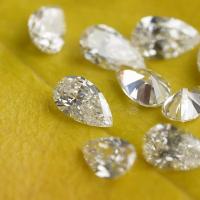 China Lab Grown Diamonds for Jewelry Pendant Bracelet Earring , Pear Cut Moissanite Loose Stones for sale