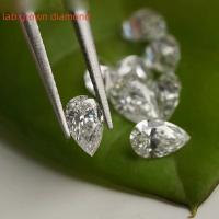 China Lab Grown Diamonds for Jewelry Pendant Bracelet Earring , Pear Cut Moissanite Loose Stones for sale