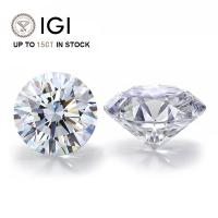 China 1 Carat HPHT CVD Diamond DEF Color VS VVS Round Brilliant Cut Lab Grown Loose Diamond for sale