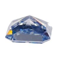 China VVS 1ct Crushed Ice Radiant Cut Loose Moissanite Diamond Blue Melee Moissanite for sale
