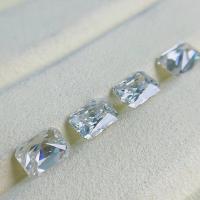 China VVS 1ct Crushed Ice Radiant Cut Loose Moissanite Diamond Blue Melee Moissanite for sale