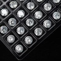 China 5mm-20mm VVS1 White Round Cut Loose Moissanite Stone Heat Treated for Stud Earrings for sale