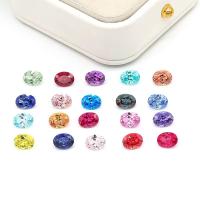 China Colored 6*8mm Oval Cut Lab Grown Diamond 22 Multi Color 1.5ct Sapphire Ruby Emerald Loose Gemstone for sale