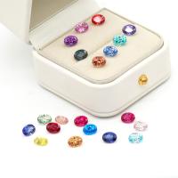 China Colored 6*8mm Oval Cut Lab Grown Diamond 22 Multi Color 1.5ct Sapphire Ruby Emerald Loose Gemstone for sale