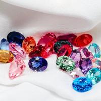 China Colored 6*8mm Oval Cut Lab Grown Diamond 22 Multi Color 1.5ct Sapphire Ruby Emerald Loose Gemstone for sale