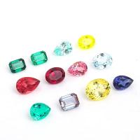 China Synthetic Lab Grown Emerald Gemstone VVS All Size Shapes Customized for sale