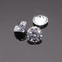 China 3A/5A Cubic Zirconia Loose Stones Brilliant Cut Round Shape White Color 6mm 8mm Gemstone for sale