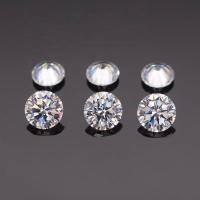 China 3A/5A Cubic Zirconia Loose Stones Brilliant Cut Round Shape White Color 6mm 8mm Gemstone for sale