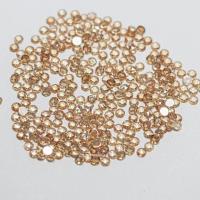China Rose Cut Cubic Zirconia moissanite Round Brilliant Cut Gemstone Heat Treatments Applied for sale