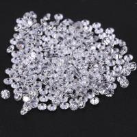 China Engagement Ring White Loose Moissanite Diamond 0.9mm - 3mm Melee Size Cubic Zirconia for sale