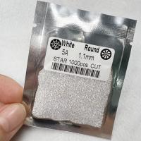 China 5A Quality 1000pcs/Bag 1mm - 3.0mm Stone Gems White Cubic Zirconia For Jewelry for sale