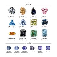 China Oval Brilliant Cut Loose Moissanite Diamond 3*5mm-10*14mm Small Size For Jewelry Making for sale
