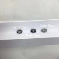 China Wholesale 0.5ct 1ct 2ct Grey Mossinate diamond Gem Gray Color Oval Pear Cut Loose natural moissanite wedding rings for sale
